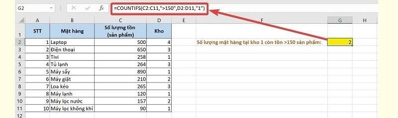 Cách sử dụng hàm đếm trong Excel dễ hiểu, dễ áp dụng